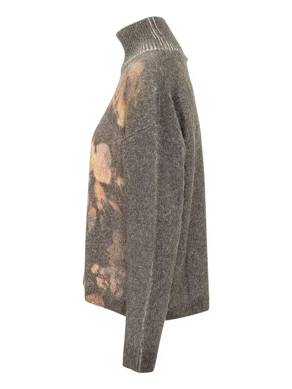 DIESEL® Jacquard Knit Sweater - Nero Multi