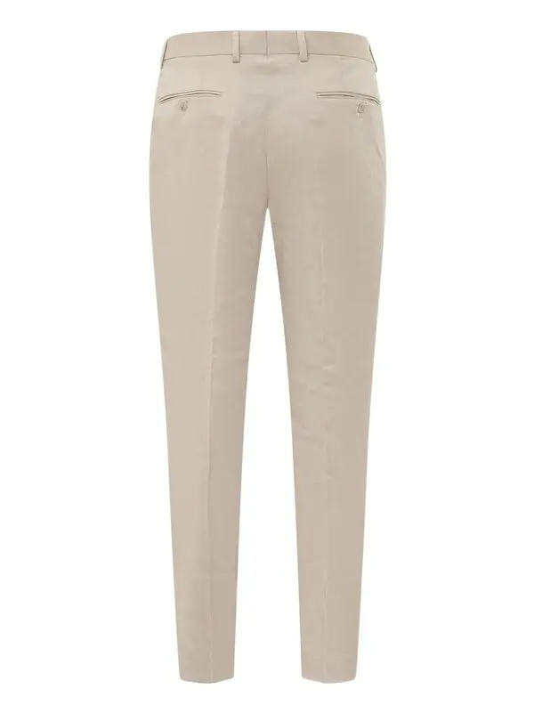BOSS BY BECKHAM Front Closure Trousers - Open Grey