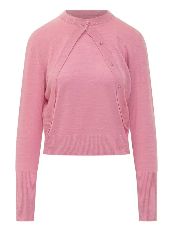 Pinko Tallin Cardigan - Rosa Garofano