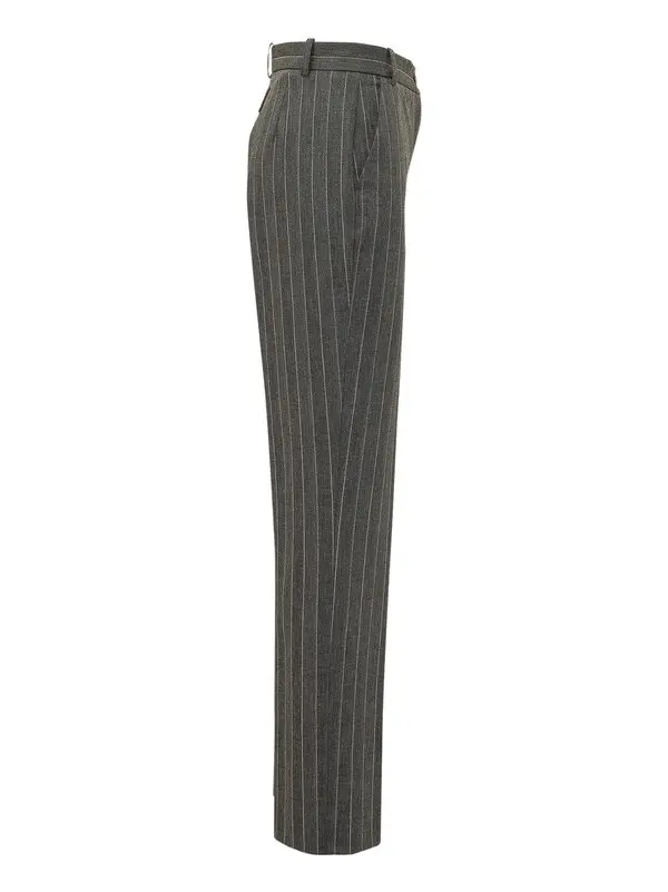 Pinko Pleione Mixed-fabric Tailored Trousers - Mult.grigio Rosa