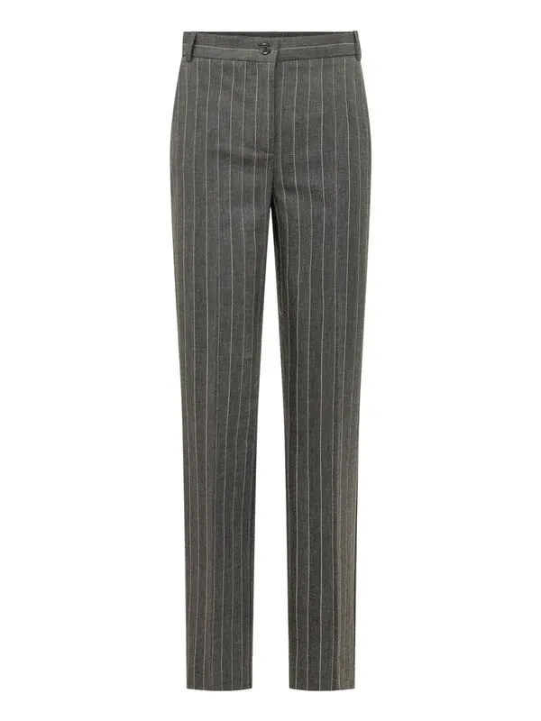 Pinko Pleione Mixed-fabric Tailored Trousers - Mult.grigio Rosa