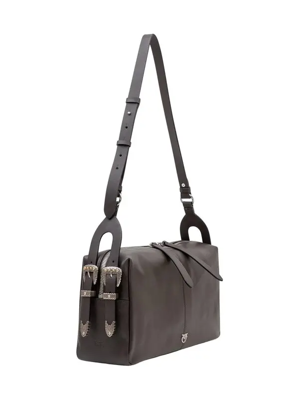 Pinko Biker Shoulder Bag - Marasca