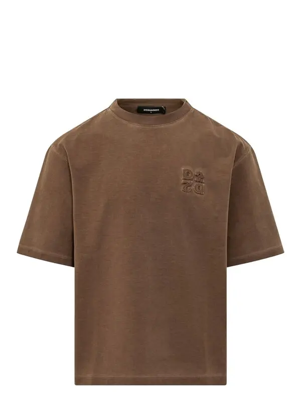 Dsquared2 Loose Fit Down Tee - Choco