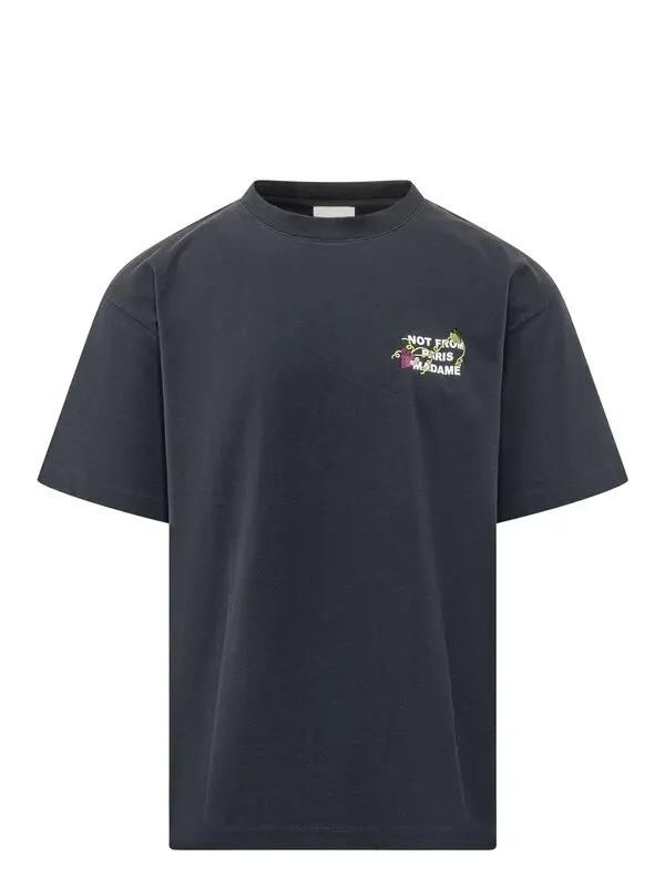 Drole De Monsieur Vine Slogan T-shirt - Navy