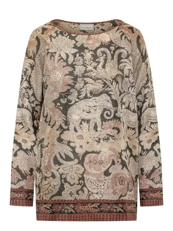 PIERRE-LOUIS MASCIA Aloe Silk-blend Mini Long Sleeve Shirt - Beige