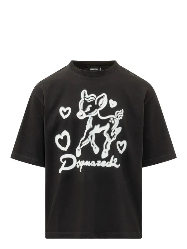 Dsquared2 Loose Fit Tee - Black