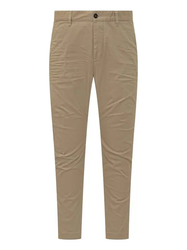 Dsquared2 Cotton Blend Tailored Trousers - Desert Tan