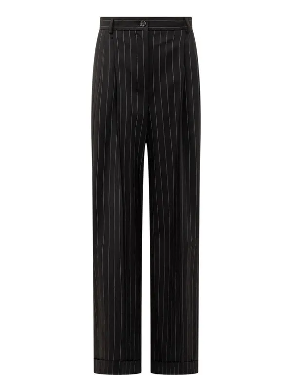 Dolce & Gabbana Wool Blend Tailored Trousers - Rigato