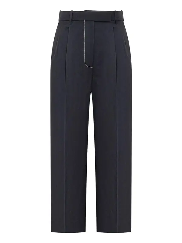 Thom Browne High-waisted Tailored Trousers - Navy