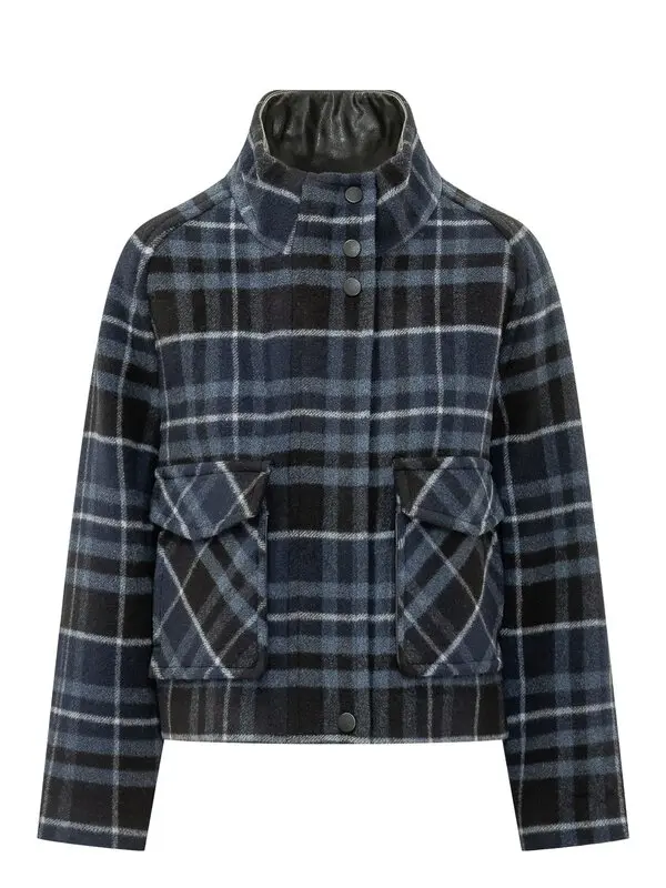 Pinko Campanula Caban Coat - Mult.nero Blu