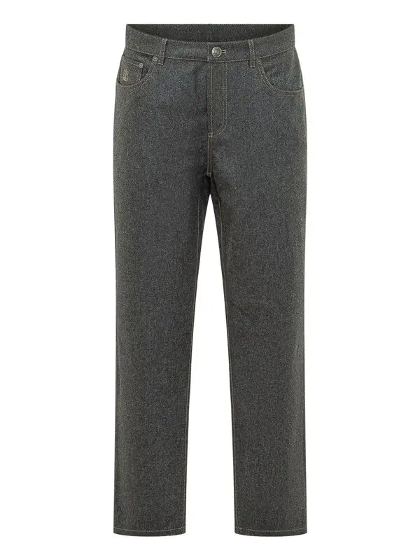 Brunello Cucinelli Brushed Paint-print Trousers - Cib74