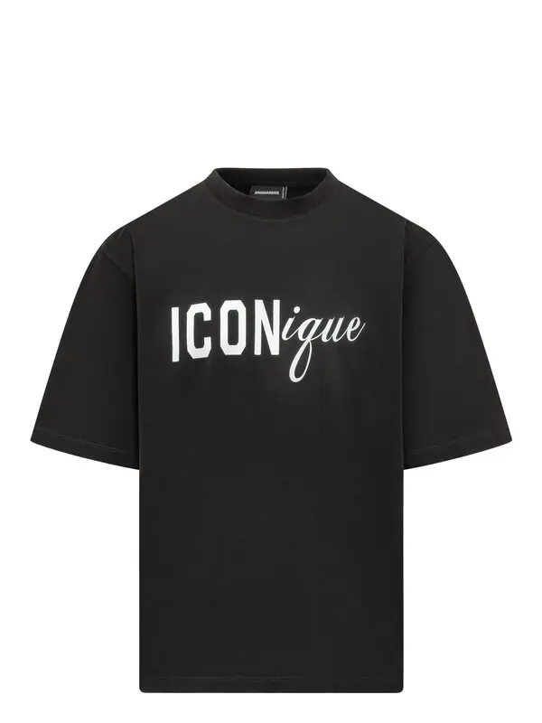 Dsquared2 Loose Fit Logo T-shirt - Black