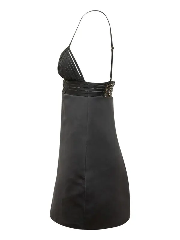 Elisabetta Franchi Structured Mini Suit With Decorative Belts - Nero