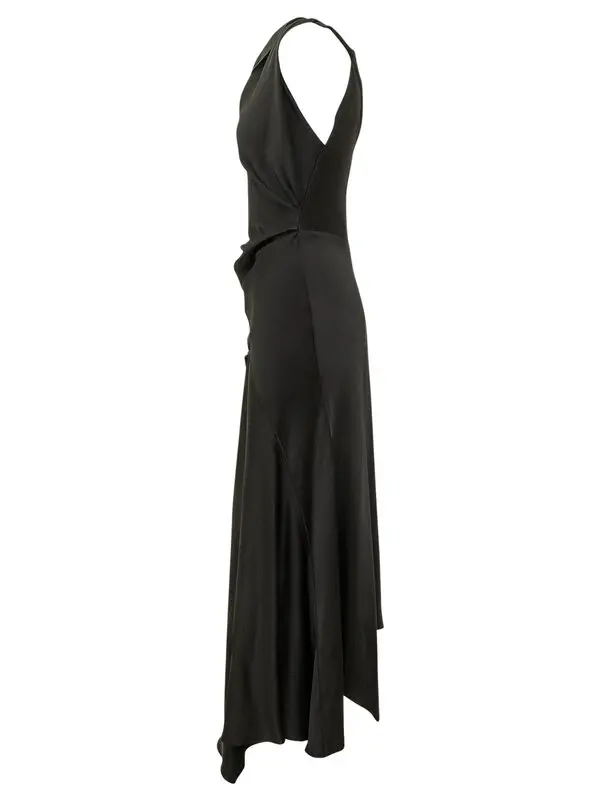 Victoria Beckham Posy Midi Dress - Black