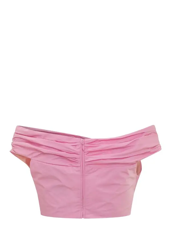 Dsquared2 Off-the-shoulder Cropped Top - Lilac