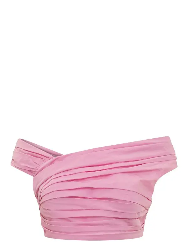 Dsquared2 Off-the-shoulder Cropped Top - Lilac