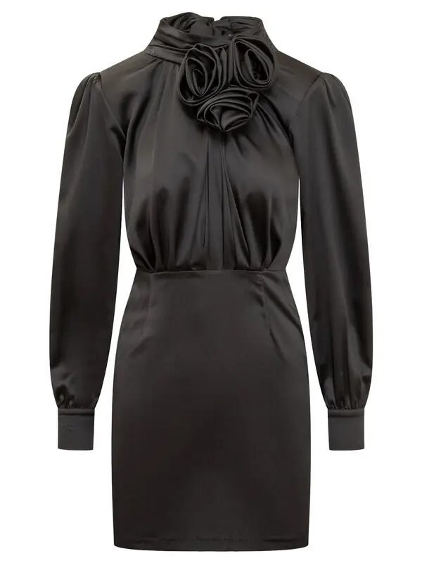 ACTUALEE Chic Mini Suit Dress - Black