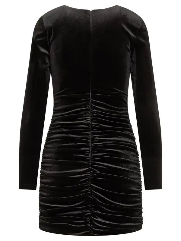ACTUALEE Textured Mini Dress - Nero