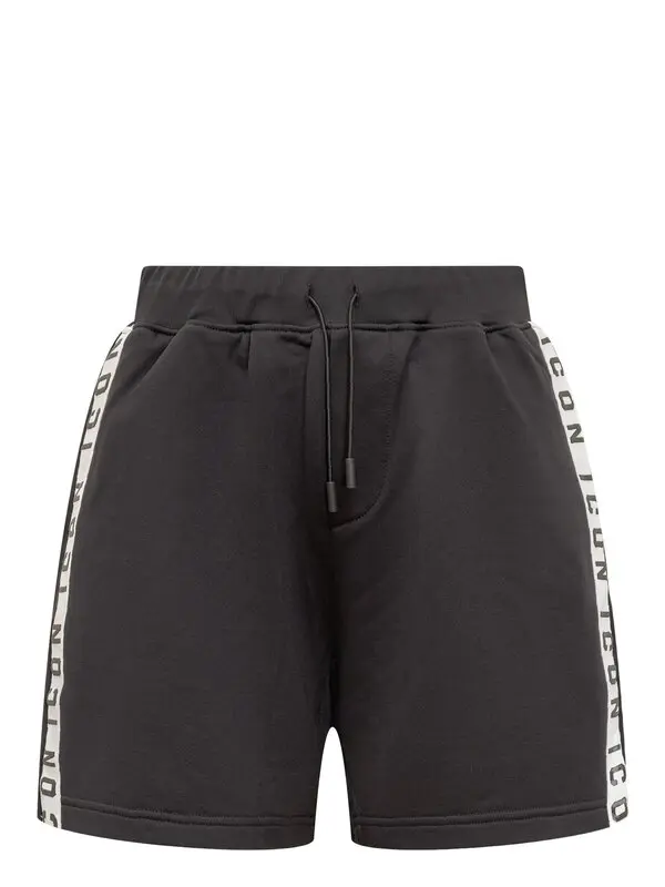 DSQUARED2 ICON COLLECTION Classic Mini Casual Shorts - Black