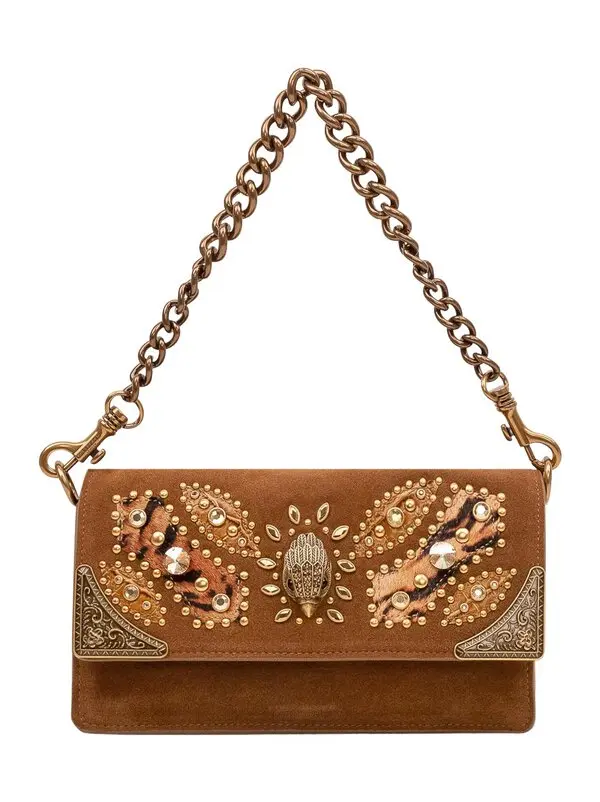Kurt Geiger Sloane Soft Shoulder Bag - Tan Comb