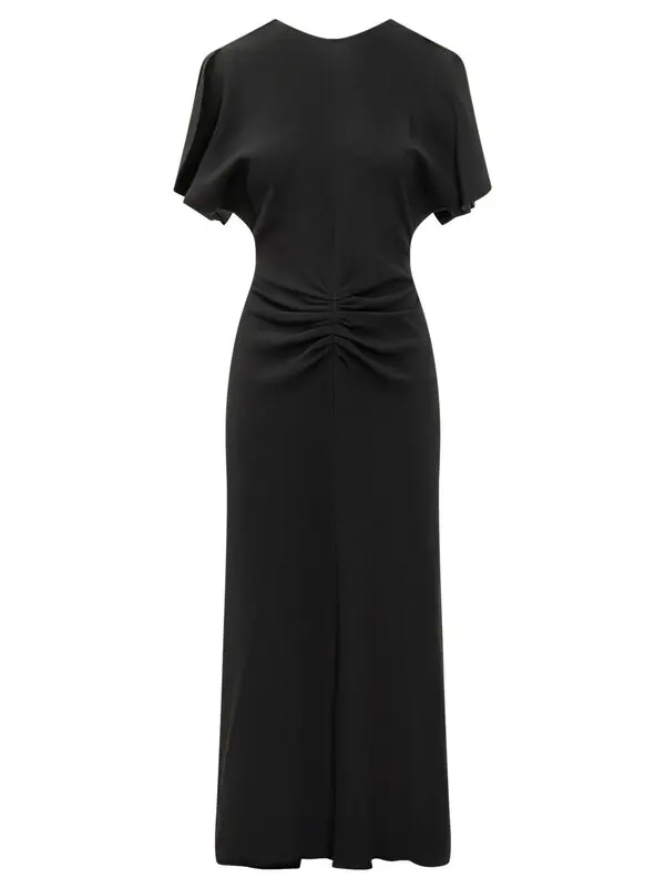Victoria Beckham Chic Midi Gathered Suit - Black