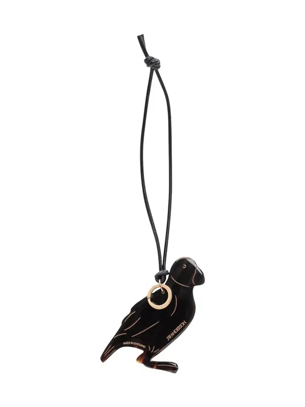 JW Anderson J. W. Anderson Mini Puffin Charm Keychain - Black