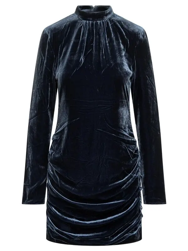 ROTATE BY BIRGER CHRISTENSEN Chic Mini Suit In Luxurious Velvet - Graphite