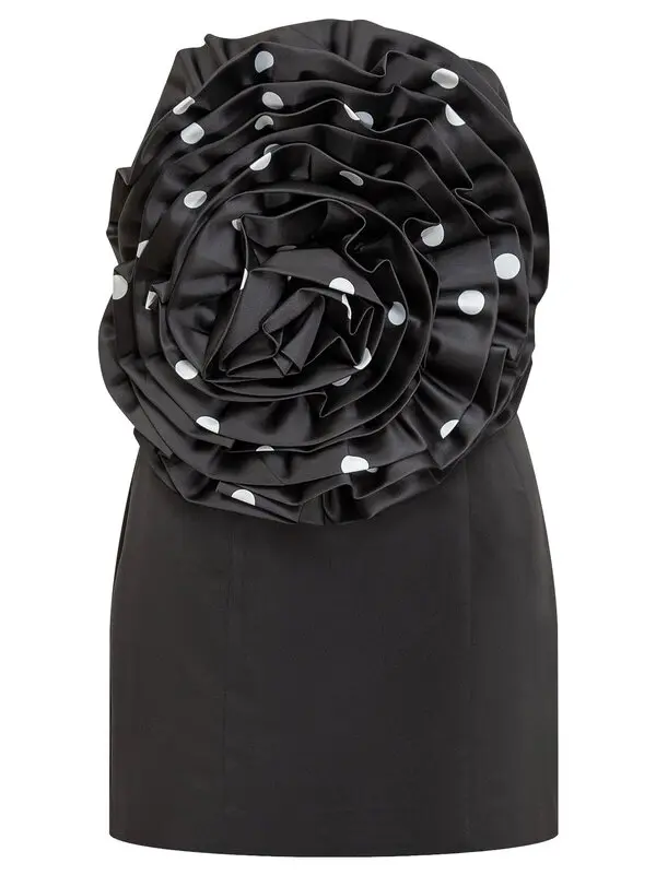 ROTATE BY BIRGER CHRISTENSEN Chic Mini Suit Dress - Black Comb