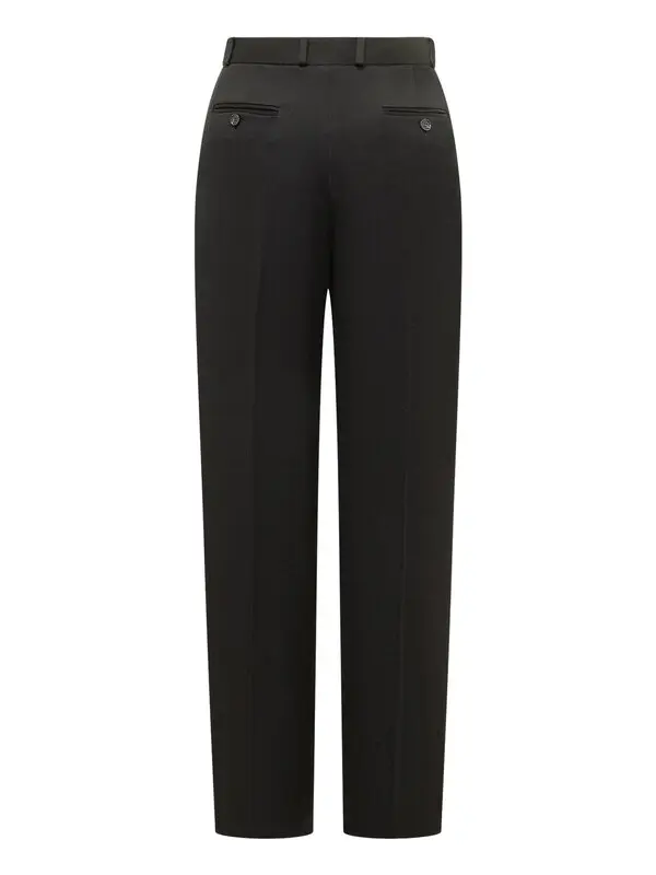 Loulou De Saison Tailored Pants With Pinches - Black