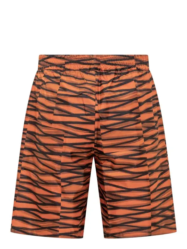 PIERRE-LOUIS MASCIA Stampaint Mini Shorts - Arancio