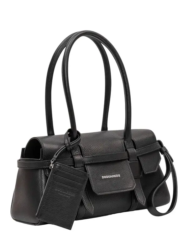 Dsquared2 Leather Shoulder Bag - Nero