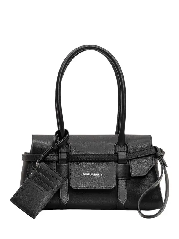 Dsquared2 Leather Shoulder Bag - Nero