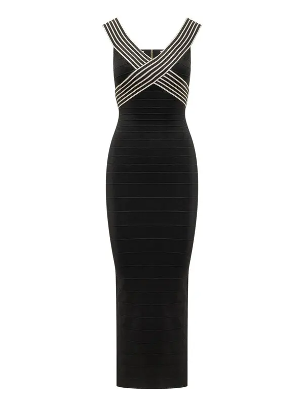 Elisabetta Franchi Midi Suit Dress - Nero/burro