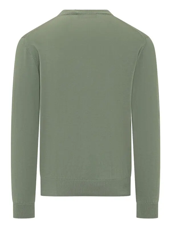 FILIPPO DE LAURENTIIS Long Sleeve Knit Sweater - Salvia