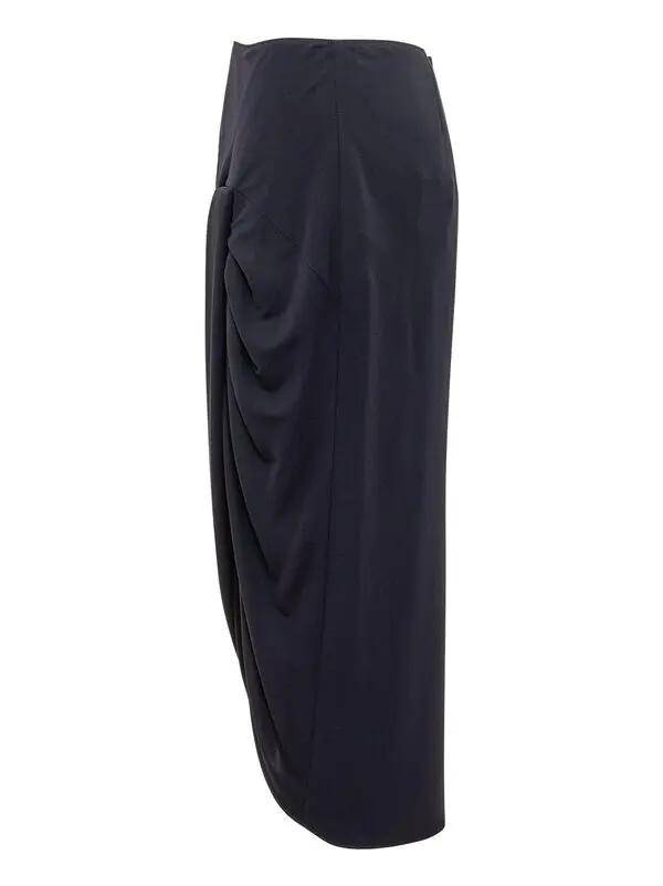 Stella McCartney Elegant Draped Mini Skirt - Ink