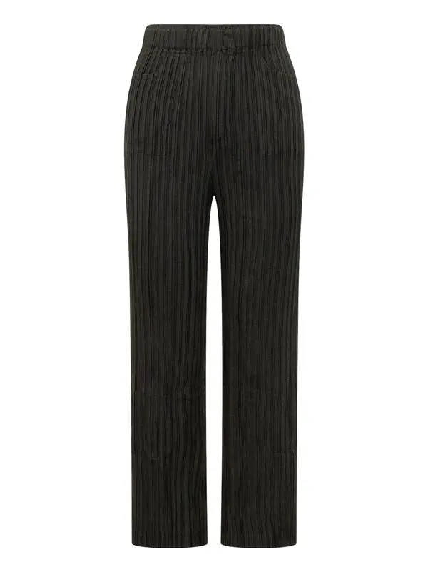 GONGDID DESIGN Straight-leg Trousers With Pocket Detail - Black