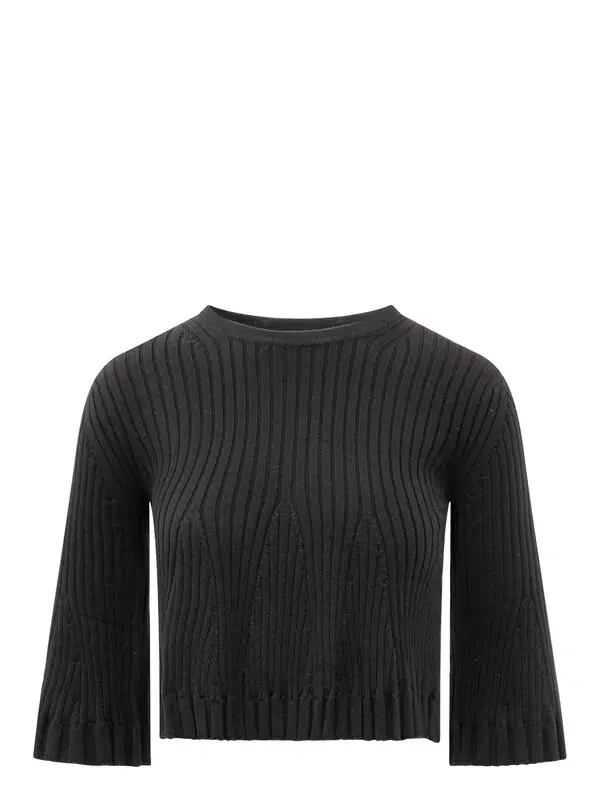 Loulou De Saison Silk Blend Top - Black