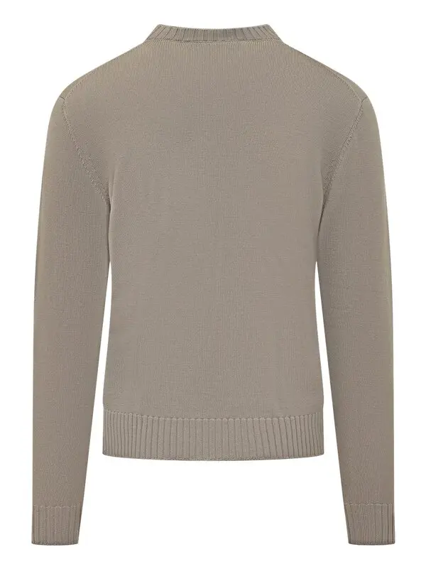 FILIPPO DE LAURENTIIS Merino Wool Giro Neck Sweater - Grigio