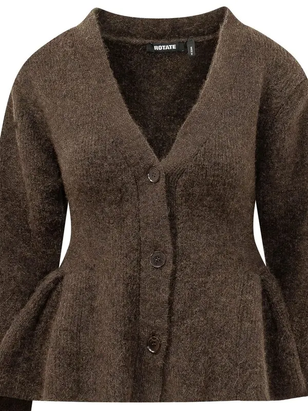 ROTATE BY BIRGER CHRISTENSEN Knit Peplum Cardigan - Mole'