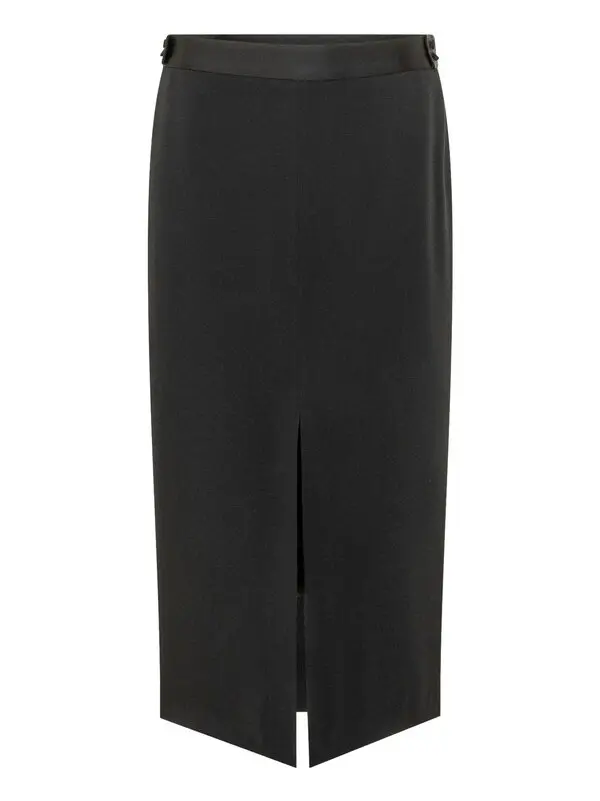 TOM FORD Sculpted Pencil Skirt With Artistic Front Detail - Black