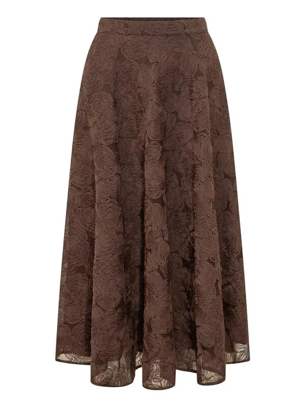 ROTATE BY BIRGER CHRISTENSEN Flower Mesh Sun Skirt - Mole'