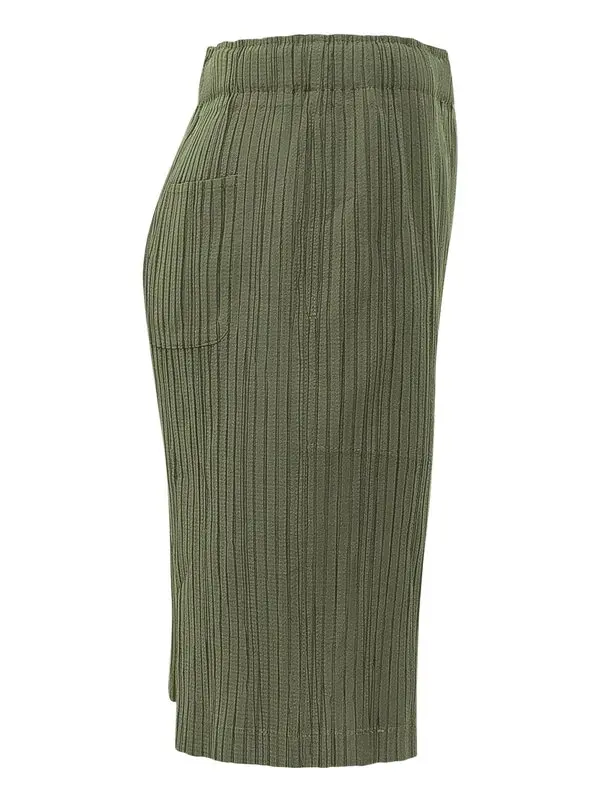 GONGDID DESIGN Mini Bermuda Shorts - Olive Green