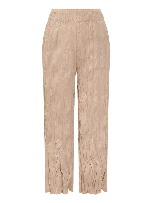 GONGDID DESIGN Classic Straight Leg Trousers - Peach