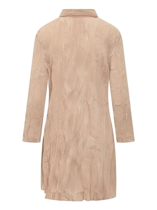 GONGDID DESIGN Tailored Suit Shirt With Elegant Collar And Buttons - Peach