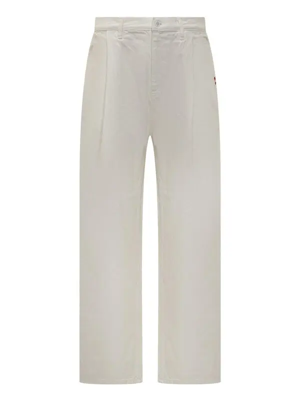 AMISH SUPPLIES Straight Leg Trousers - Dyed Ecru