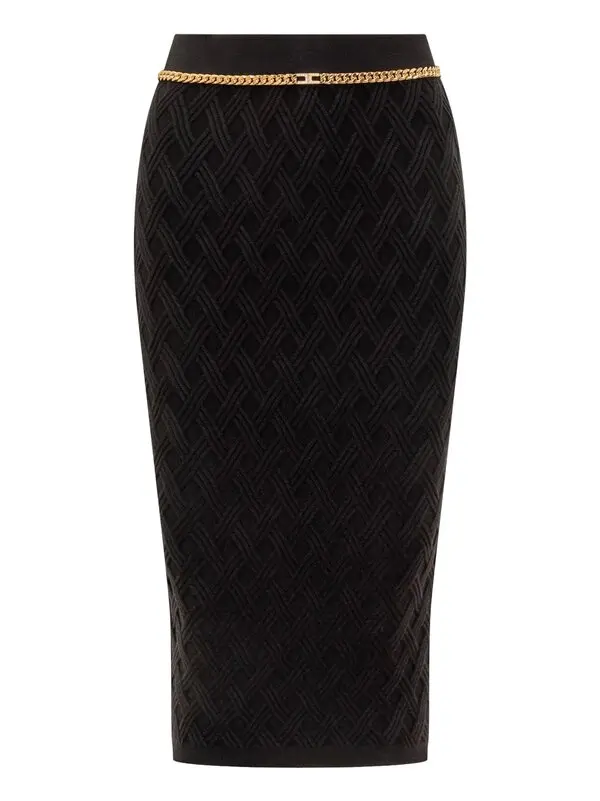 Elisabetta Franchi Sophisticated Pencil Skirt - Nero