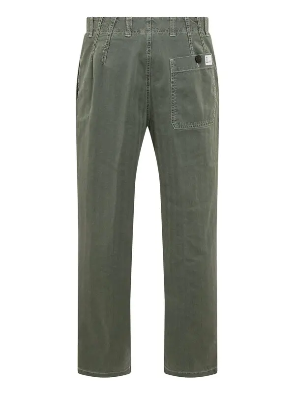 THE SEAFARER Cotton Mini Trousers - Verde