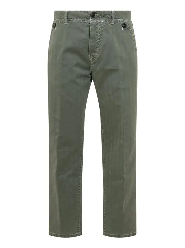 THE SEAFARER Cotton Mini Trousers - Verde