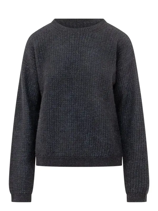 Fabiana Filippi Wool-silk Viscose Blend Knit Sweater - Blu Notte