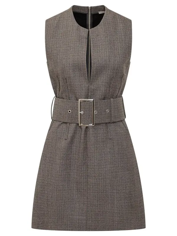 Stella McCartney Wool Belted Suit - Camel Grey